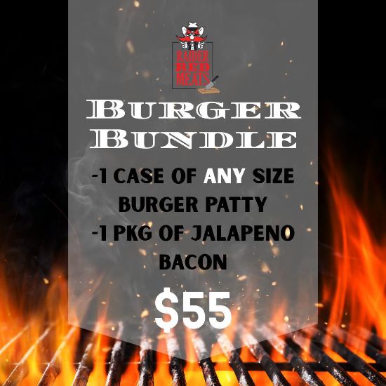 Raider Red Meats Online Store. Burger Bundle